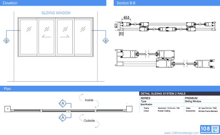 Sliding Windows | 108 HomeDesign Company Limited